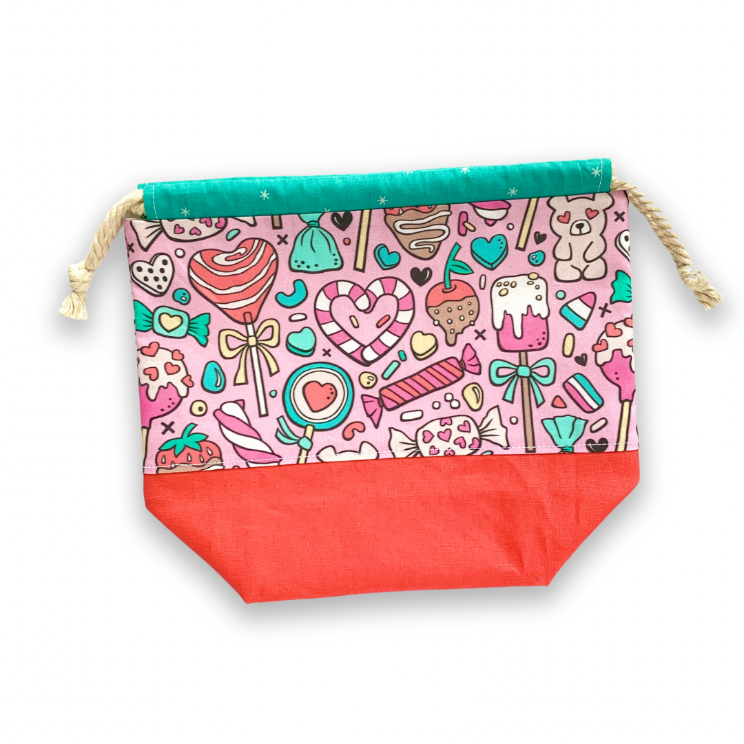 sweets & treats | small drawstring project bag – plank & stella